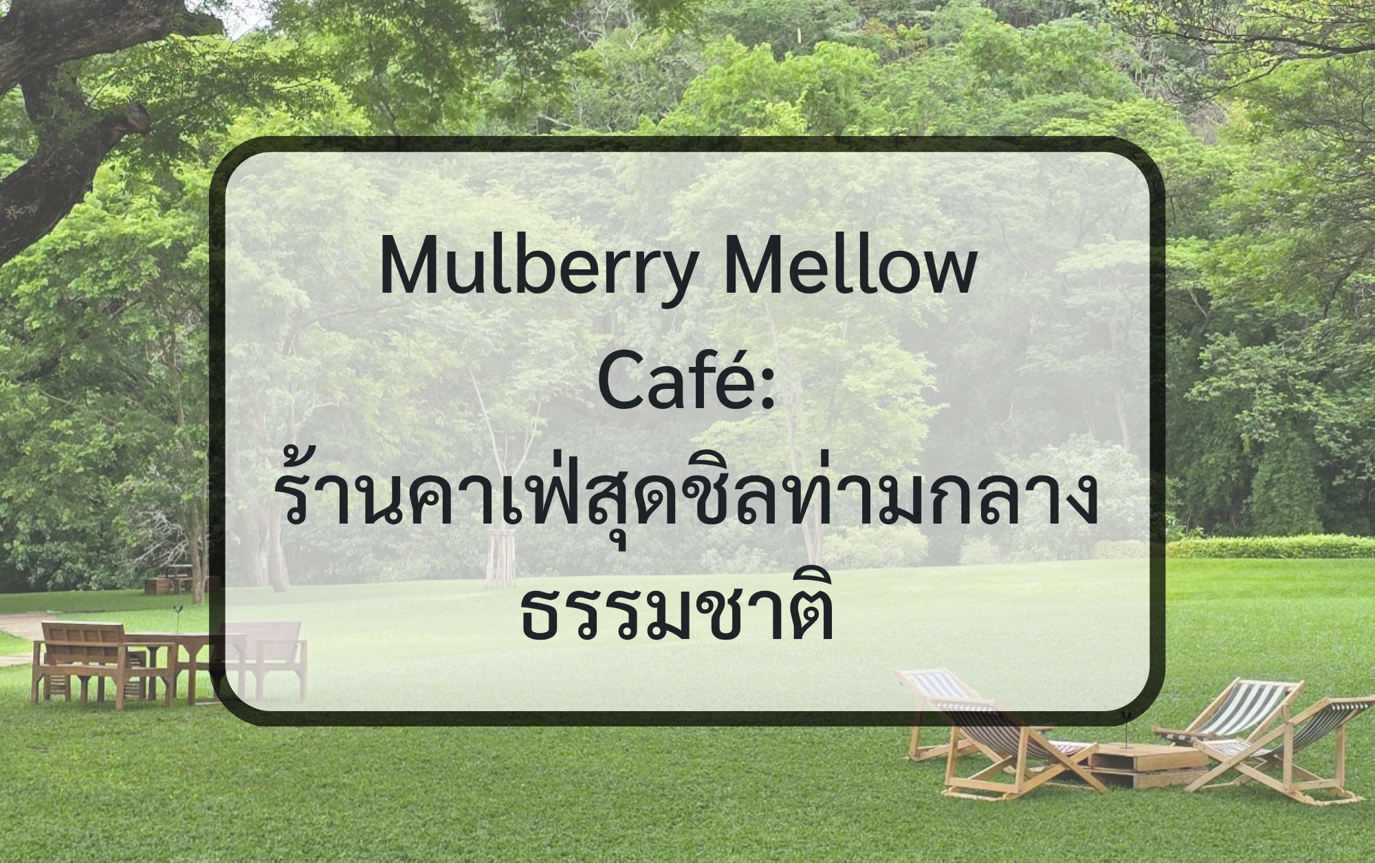 Mulberry Mellow Café - มัลเบอร์รี่ เมลโล่ คาเฟ่ อ.เมืองฯ จ.กาญจนบุรี